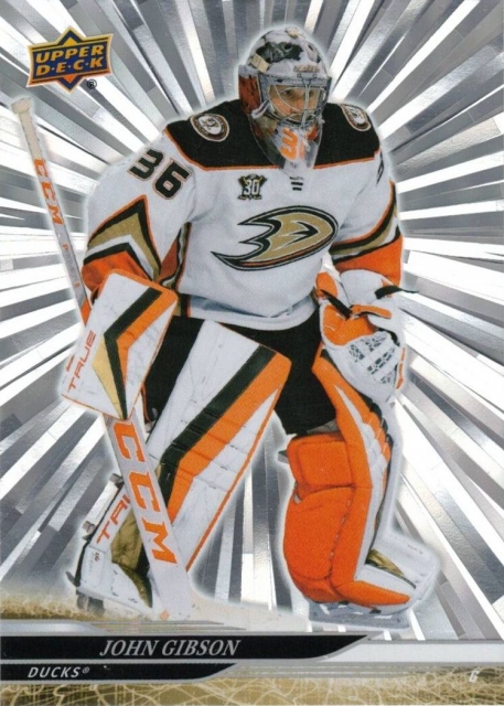 2024-25 Upper Deck Outburst Silver #254 John Gibson - INTERNETOVÝ ...
